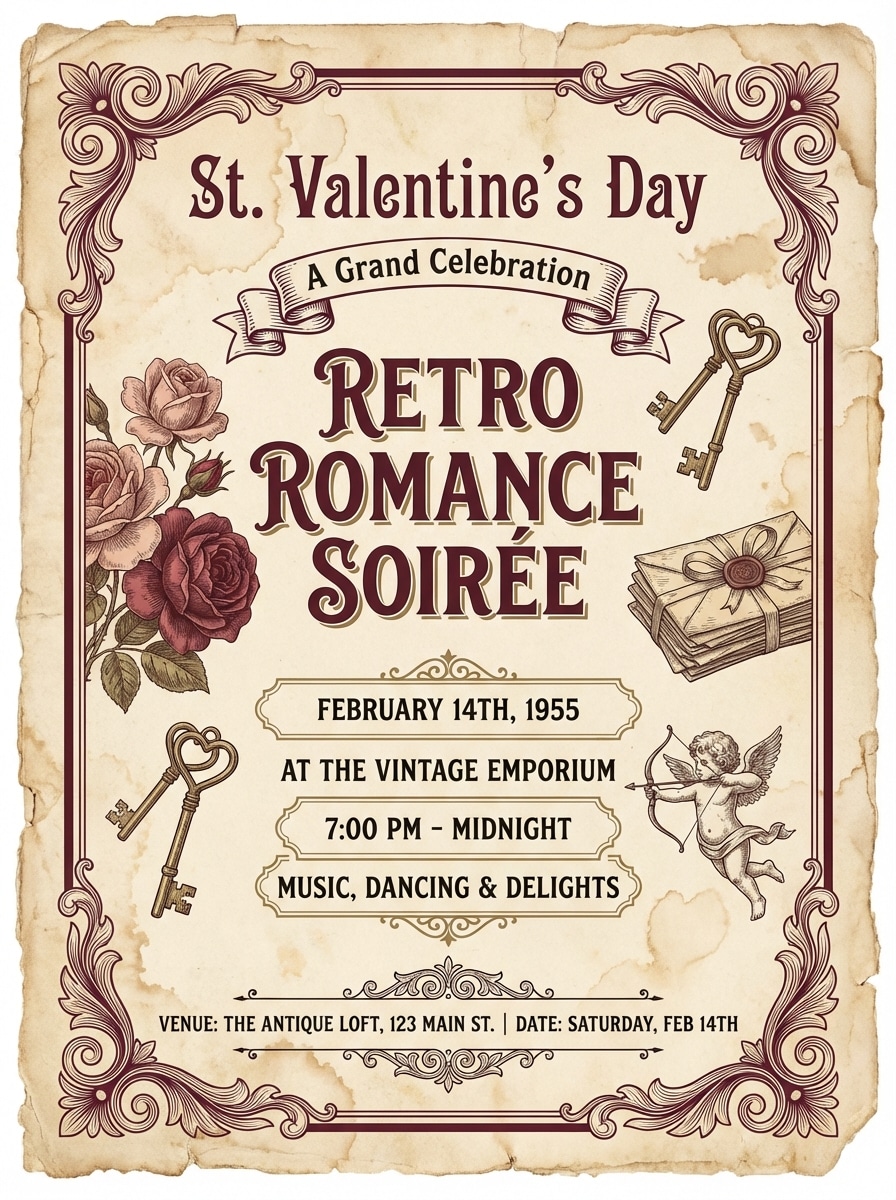 40+ Valentine's Day Flyer Templates & Design Generator | Free AI ...