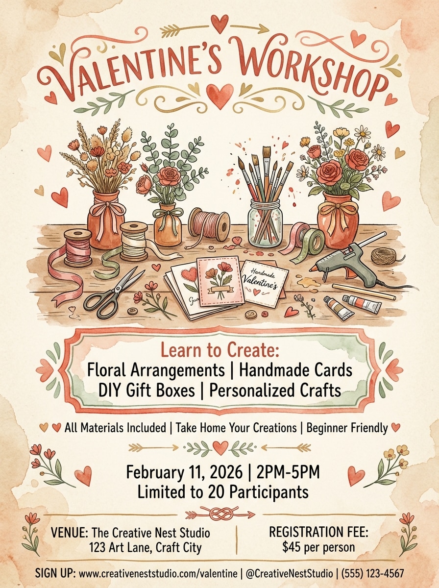 40+ Valentine's Day Flyer Templates & Design Generator | Free AI ...