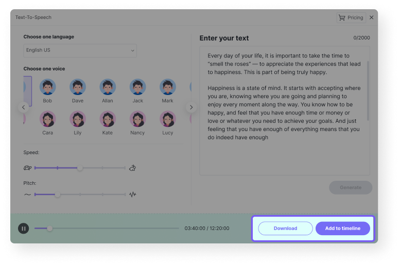 Free Text To Speech Converter Online TTS Media io